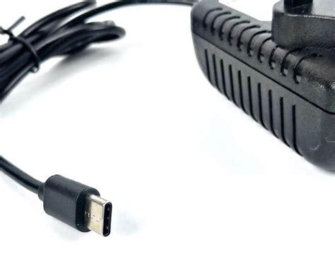 V A Adapter USB Type C Cable UK Plug