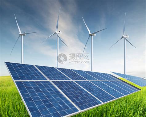 风能和太阳能电站生态能源协会高清图片下载 正版图片503327568 摄图网