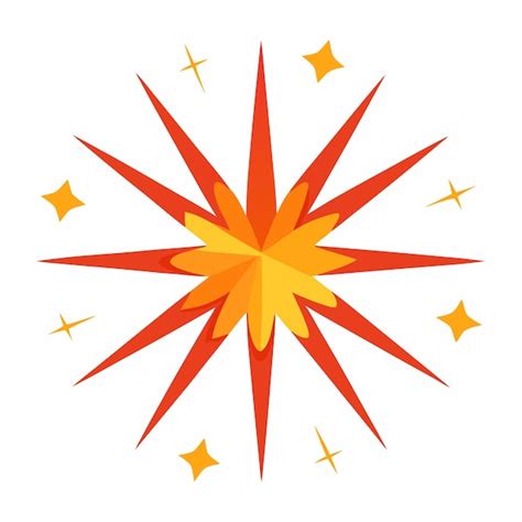A Firework Explosion Vector Illustration Isolated On A White Background Premium AI Generated