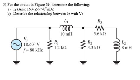 Solved For The Circuit In Figure 69 Determine The Chegg Com