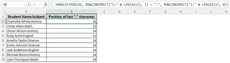 How To Find The Last Occurrence Of A Character In A String In Excel