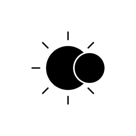 Premium Vector Eclipse Icon Set Solar Or Moon Eclipse Vector Symbol