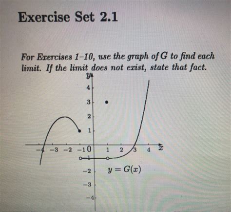 Solved Exercise Set 21 For Exercises 1 10 Use The Graph Of