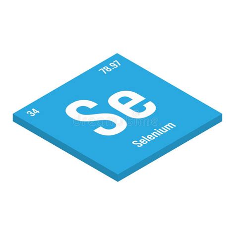 Selenium Se Periodic Table Element Stock Illustration Illustration
