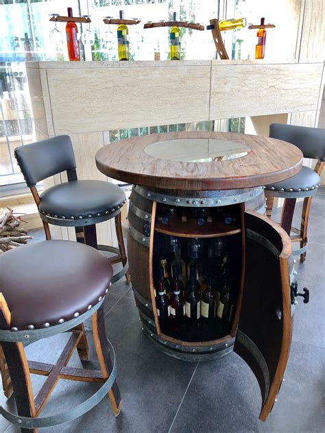 Wine Barrel Furniture Bar