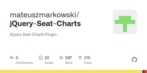 GitHub Mateuszmarkowski JQuery Seat Charts JQuery Seat Charts Plugin