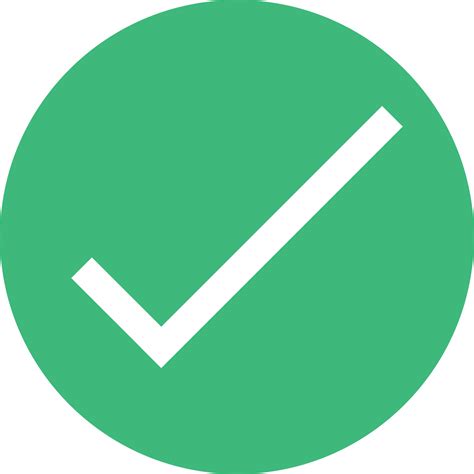 Check Mark Button Vector Illustration 21956667 Vector Art At Vecteezy