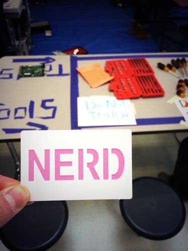 3d Printed Nerd Card By Designmaketeach Pinshape