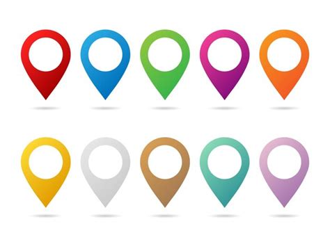 premium vector map pin icon in flat style pointer destination vector
