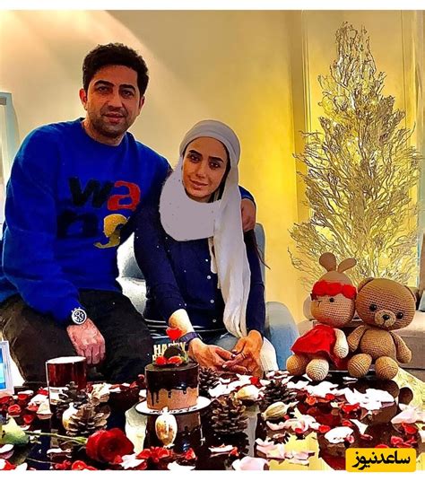 جشن تولد دو نفره همسر واقعی علی سخنگو، داماد مالک در سریال دلدادگان ببینین چه کادوهای بانمکی