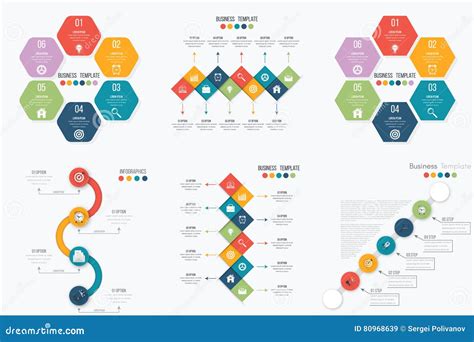 Set With Infographics Stock Vector Illustration Of Design 80968639