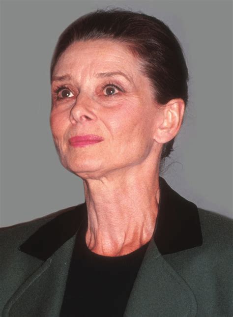 Audrey Hepburn In Her Old Age In 1991 Photograph Was Taken By John
