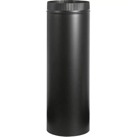 Imperial Snaplock 6 In X 24 In 1200 F Black Stove Pipe Do It Best