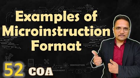 microinstruction format examples and solved problems 1 coa youtube
