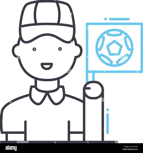 Arbitrator Line Icon Outline Symbol Vector Illustration Concept Sign