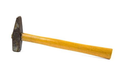 Premium Photo Old Rusty Hammer On White Background