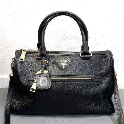 프라다 가죽 스퀘어 빅백 토트and크로스 세컨웨어 헬로마켓