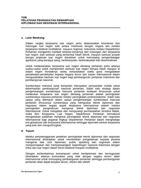 Term Of Reference Pdf