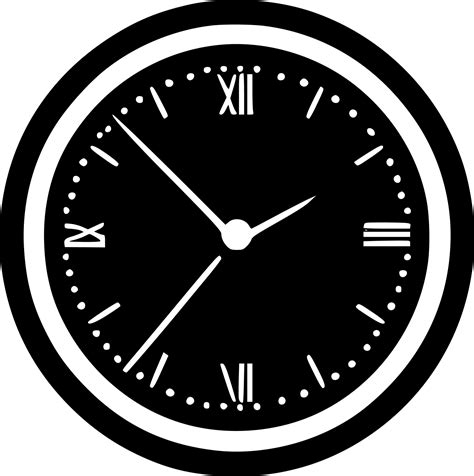 Clock Face Minimalist And Simple Silhouette Vector Illustration 23853742 Vector Art At Vecteezy