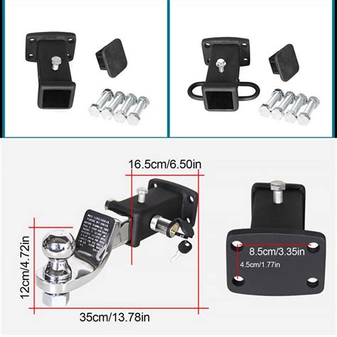 Badu Bg Спускаем теглич Сферичен монтаж против кражба Тегличи за ремарке за теглене Теглене на