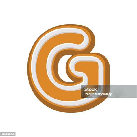 편지 G 진저입니다 박하는 벌 꿀 케이크 폰트입니다 쿠키 알파벳입니다 레터링 비스킷 갈색에 대한 스톡 벡터 아트 및 기타 이미지