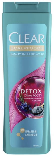 Шампунь Clear Детокс Сила роста Против перхоти для женщин 400 мл ...