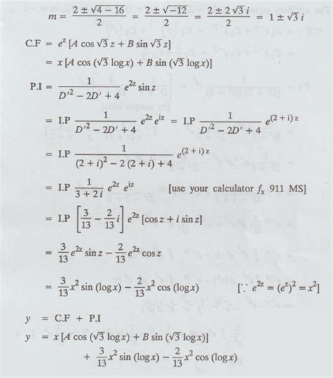 a problems based on cauchy euler solved example problems ordinary differential equations