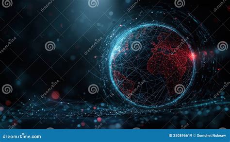 Visualizing Data Flow Through A Holographic Folgers Technology Interface Vector Illustration