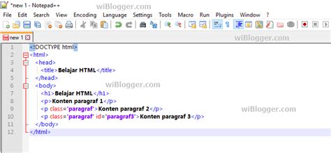 Modul HTML Belajar HTML Dari Nol Bersama WiBlogger Com