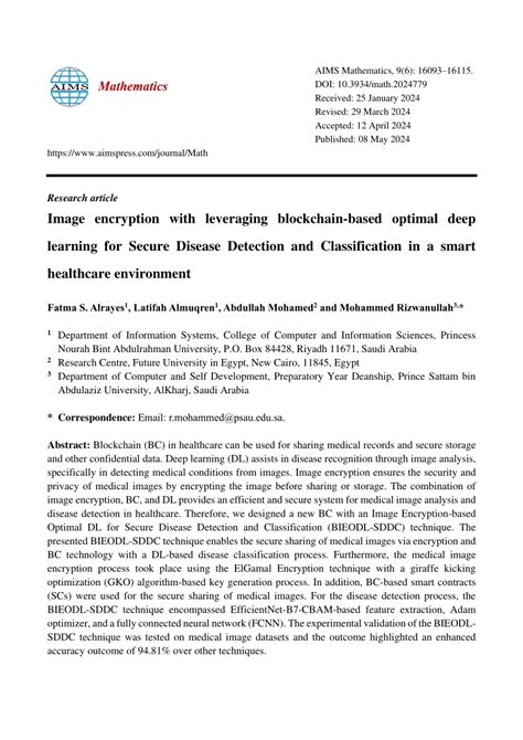 Pdf Image Encryption With Leveraging Blockchain Based Optimal Deep