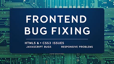 Fix Your Html Css And Javascript Bugs By Timfrontenddev Fiverr