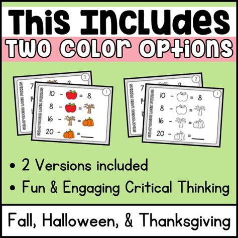 Fall Halloween And Thanksgiving Logic Puzzles 2nd Grade Math