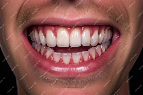 Premium Ai Image Gap Between Front Teeth