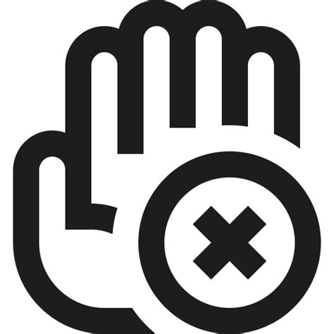 Exclude Super Basic Straight Outline Icon