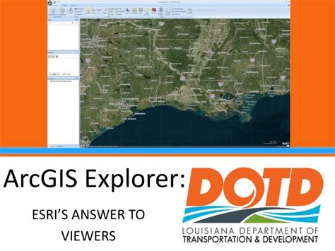 PPT ArcGIS Explorer PowerPoint Presentation Free Download ID