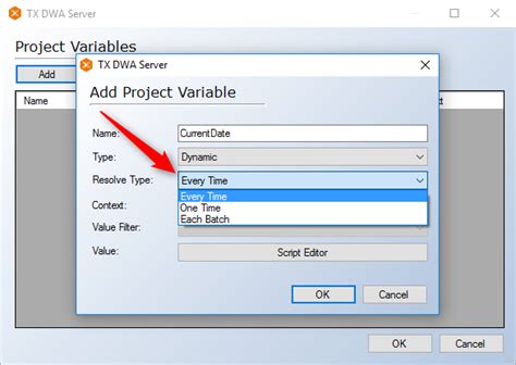 How To Create A Dynamic Project Variable Timextender Support