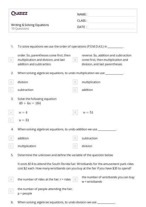 Variables Commutative Property Worksheets For 6th And 7th Grade Worksheets Library