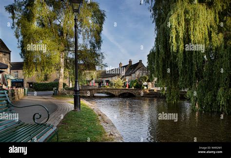 Bourton On The Water Uk July 21 2019 View Of Bourton On The Water