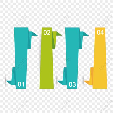 도표 정보 일러스트 접기 효과 탭리본소책자 Png 일러스트 무료 다운로드 Lovepik