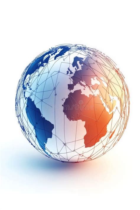 Realistic 3d Earth Vibrant Colors Illuminated Continents Symbolizing Global Connectivity