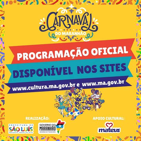 Governo Do Estado E Prefeitura De São Luís Divulgam Programação Oficial