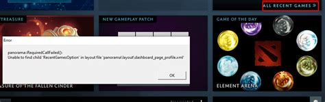 all recent games button crashes dota r dota2