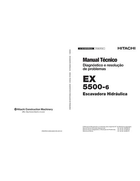 Hitachi Ex 5500 6 Hydraulic Excavator Pdf Troubleshooting Technical