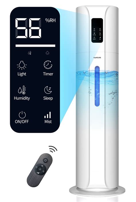 Humsure Humidifier Suitable For Large Room 2 4gal 9l Bedroom Silent