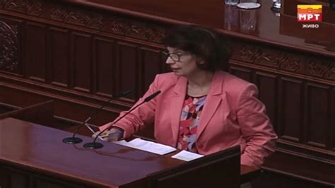 Гордана Силјановска Дафкова Собраниска седница 07 06 2023 Youtube