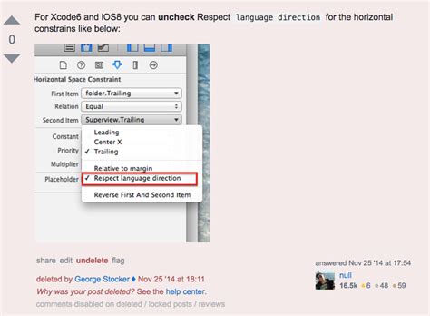 User Interface Ios Disable Ui Mirroring In Xib Stack Overflow