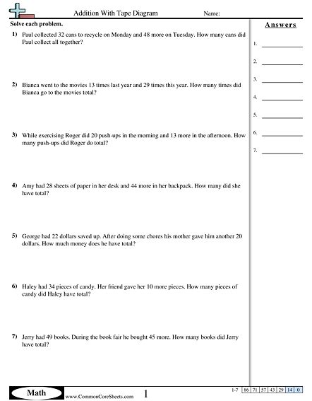 Compare Like Fractions With Tape Diagrams Worksheets 99worksheets