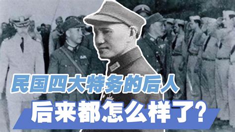 四大特务的后人怎样了？毛人凤儿子曾担任董事长，戴笠儿子被枪决 其他视频 搜狐视频