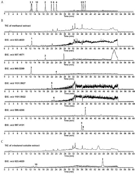 Hplc Esi Q Tof Ms Analysis Of P Ginseng Seeds Extracts A Eic Download Scientific Diagram