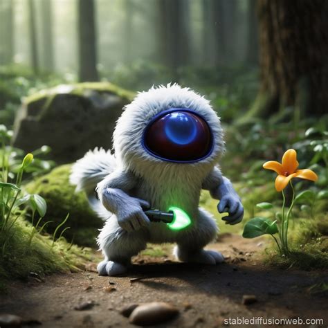 Furry Protogen With Pikmin Stable Diffusion Online